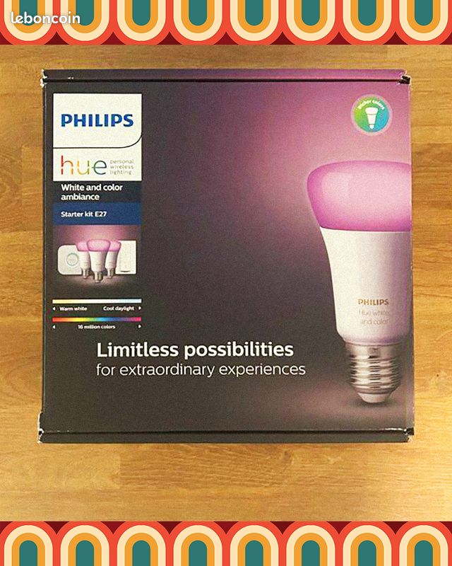 Ampoules connectées E27 x3 - Philips Hue - Bricolage