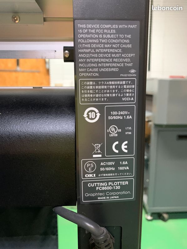 Plotter de découpe Graphtec FC 8600 130 - Équipements industriels