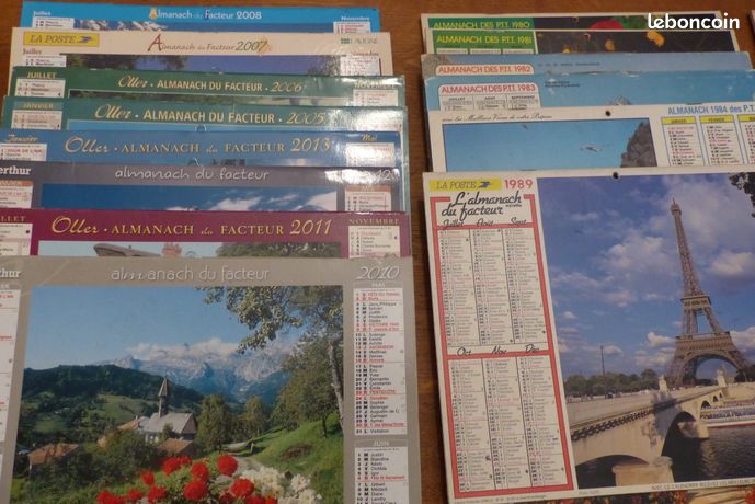 Calendrier Ptt 1973 d’occasion