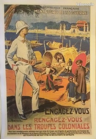 Affiche Coloniale d’occasion | Plus que 3 à -70%